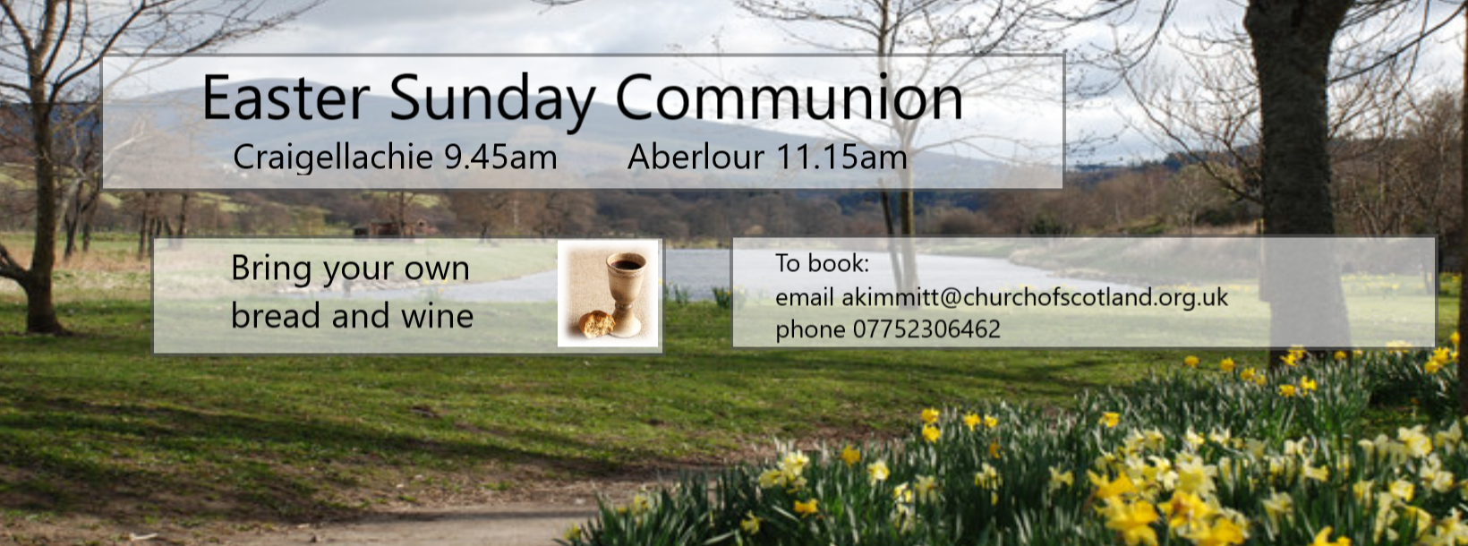 EASTER SUNDAY – COMMUNION SERVICE – Aberlour Parish Church